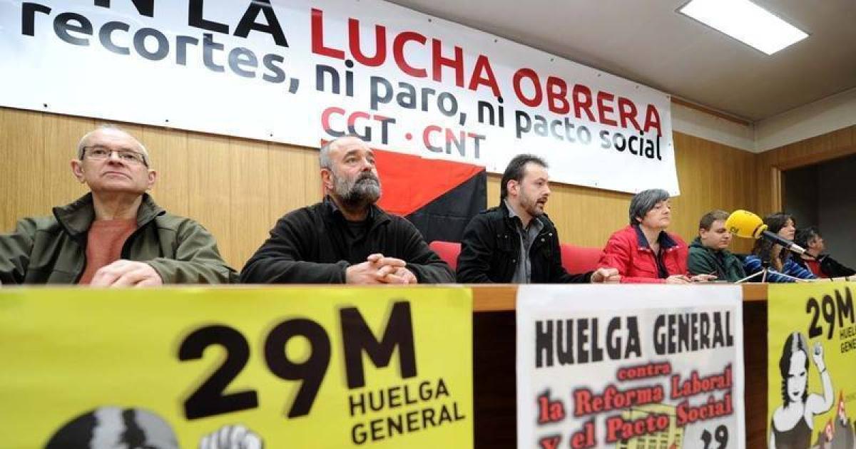 CGT y CNT se manifestarán con CCOO y UGT pero acabarán el trayecto ...